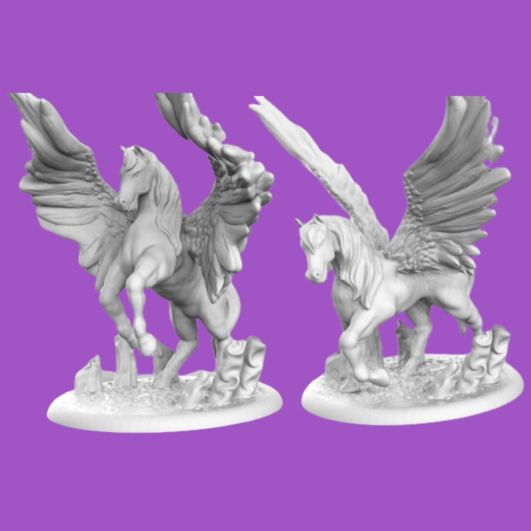 Pegasus Miniature | Winged Horse Miniature | Beast for Tabletop Rpgs ...