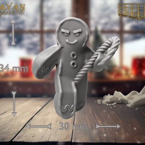 Evil Gingerbread Man Miniature | Standing Gingerbread Man | XMAS ...