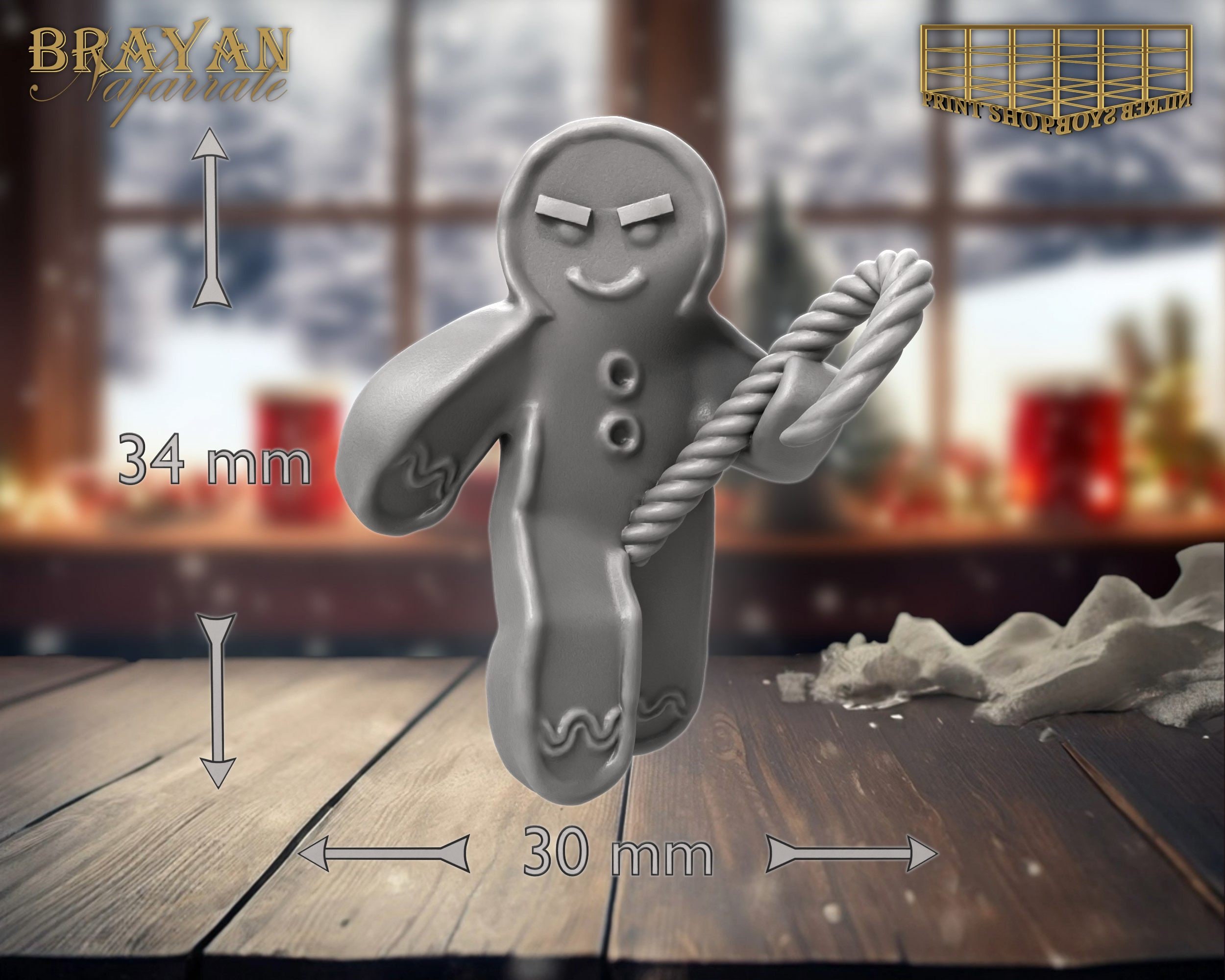 Gingerbread Male Miniature Set | Evil Gingerbread Man Pack | XMAS ...