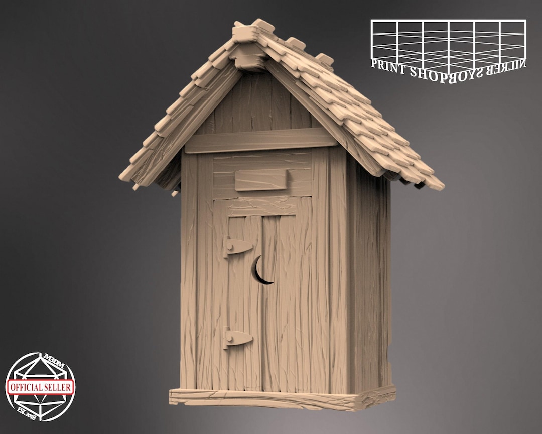 Quiet Place Miniature | Outhouse Miniature | Terrain | Tabletop Rpgs ...