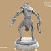 Jackal Fighter Miniature | Jackal Warrior Scythe Figure | Desert ...