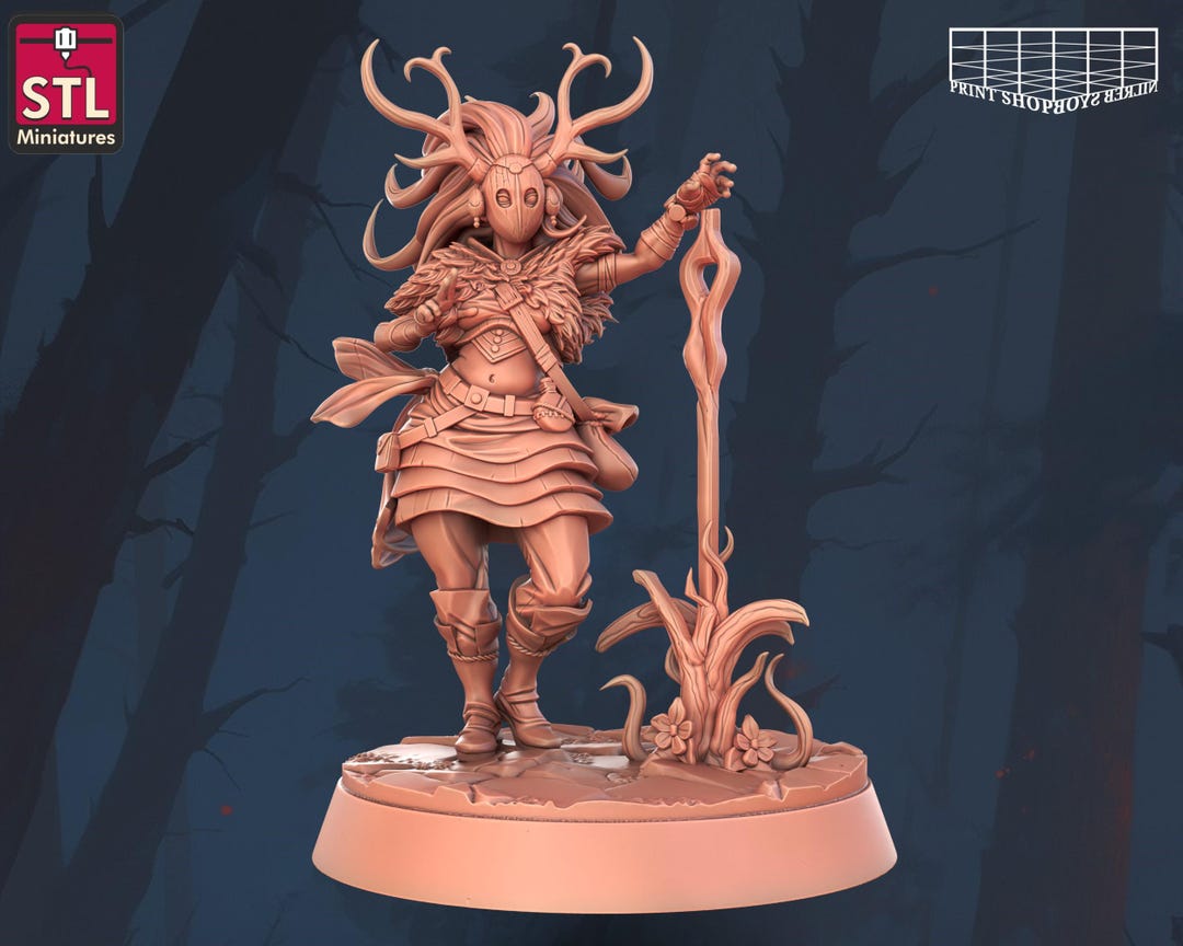 Magic Wands Summoner Miniature | NPC Townsfolk | for D&D 5e, Pathfinder ...