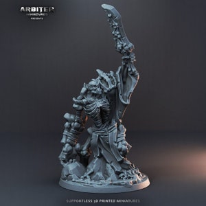 Skeleton Horror Captain Miniature | Skeleton Horror Miniature | for D&D ...