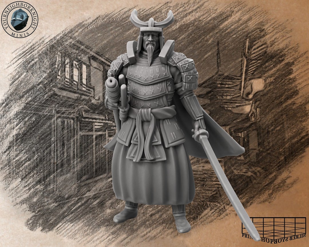 Daimyo Miniature | Lord of the Samurai | Shogun Commander | Bushido ...