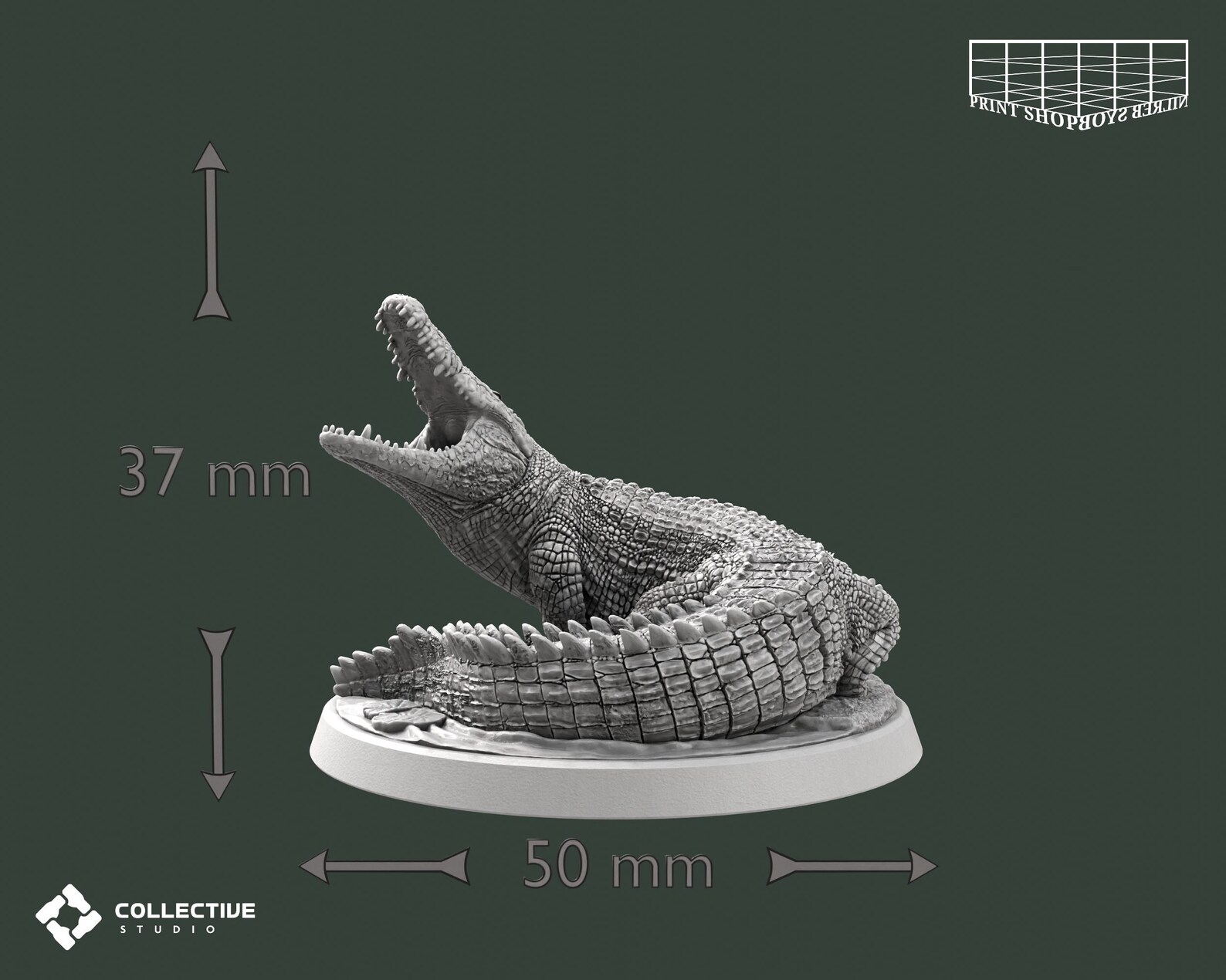 Alligator Miniature | Swamp Crocodile Figure | Monsters | Beasts ...