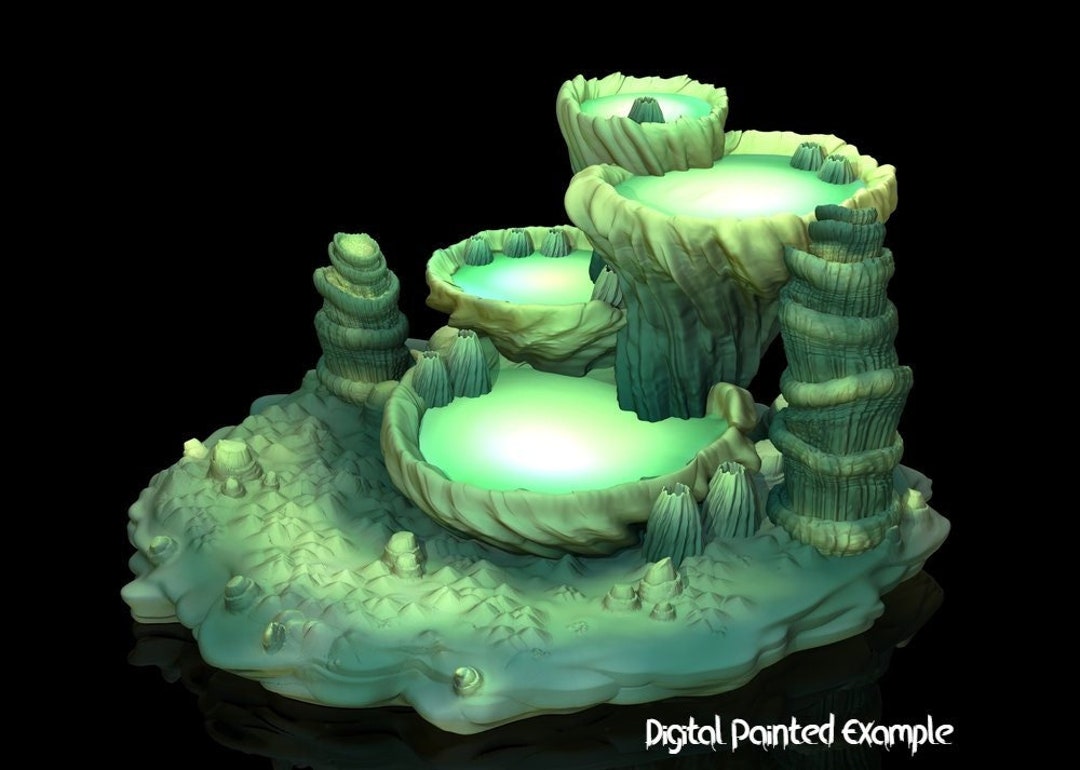 Magic Spring Miniature | Cavern Pools Miniature | Terrain | Tabletop ...