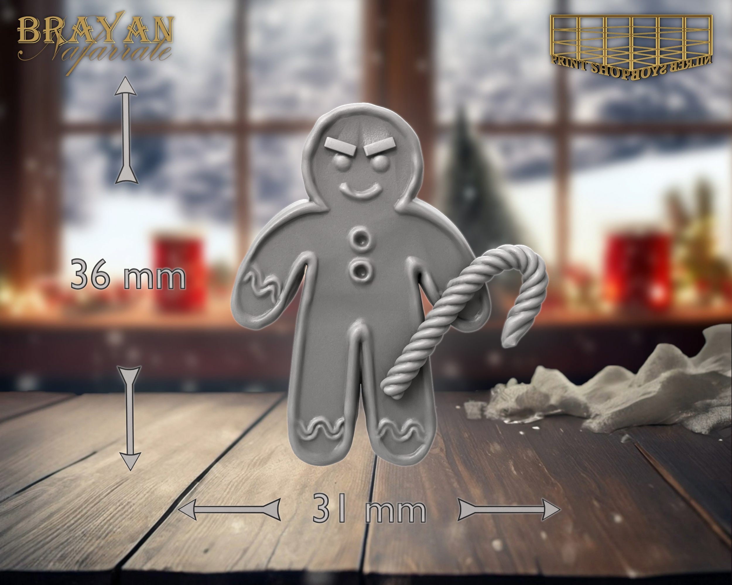 Gingerbread Male Miniature Set | Evil Gingerbread Man Pack | XMAS ...