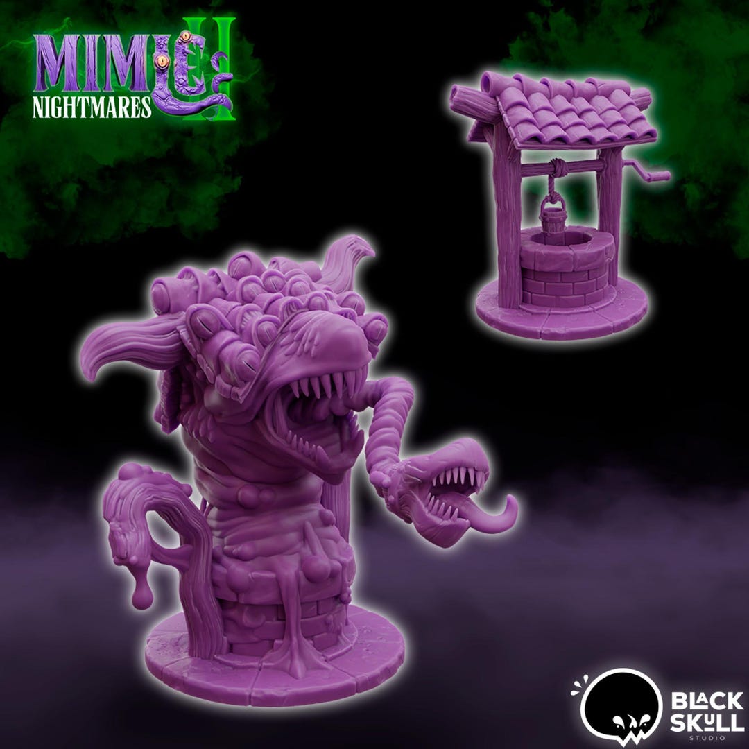 Fountain Mimic Miniature | Living Well Figure Pack | Dungeon Farm ...