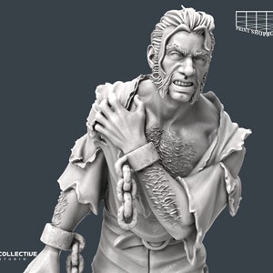 Werewolf Miniature Set Lycan Miniature Set Iconic Monsters for D&D 5e ...