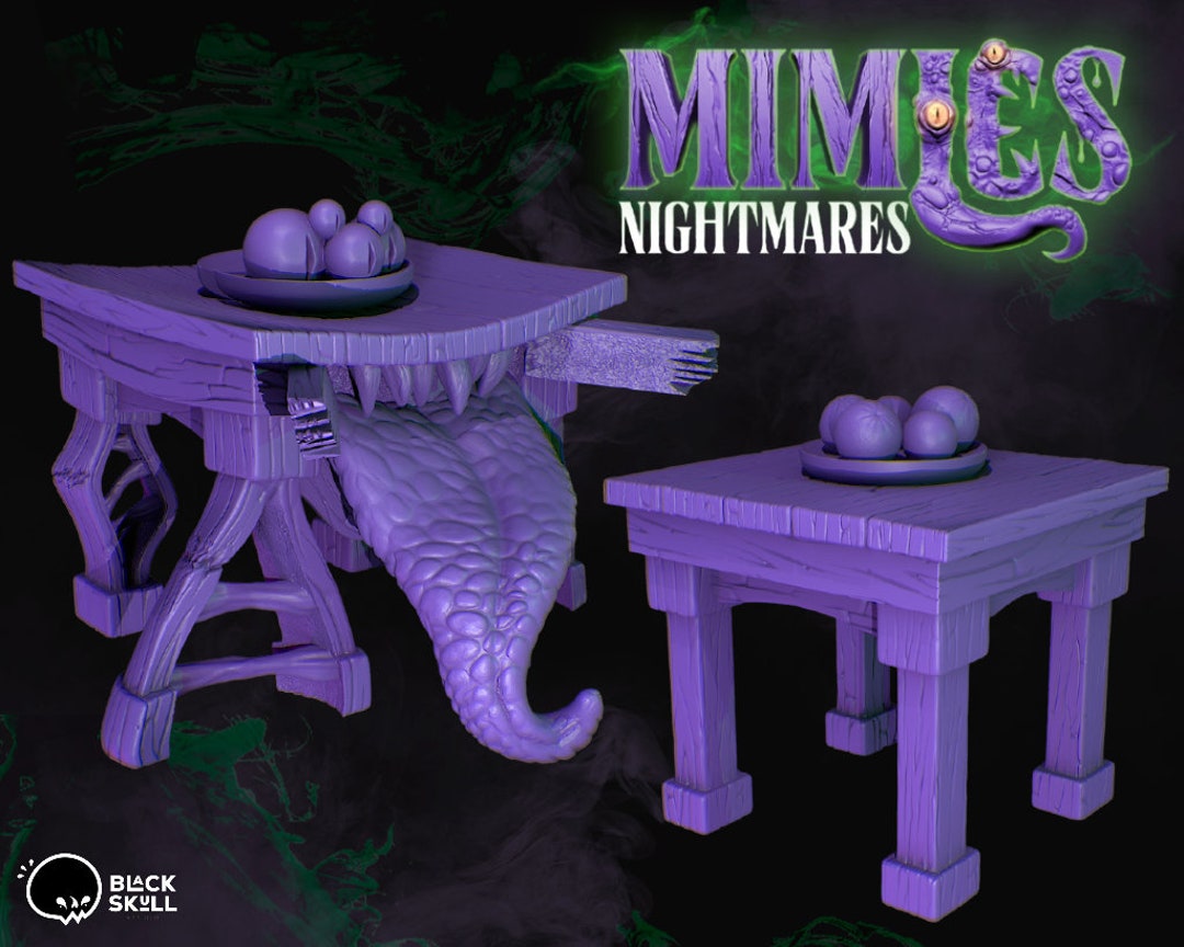 Mimic Table Miniature | Mimic Table Set Miniature | for D&D 5e ...