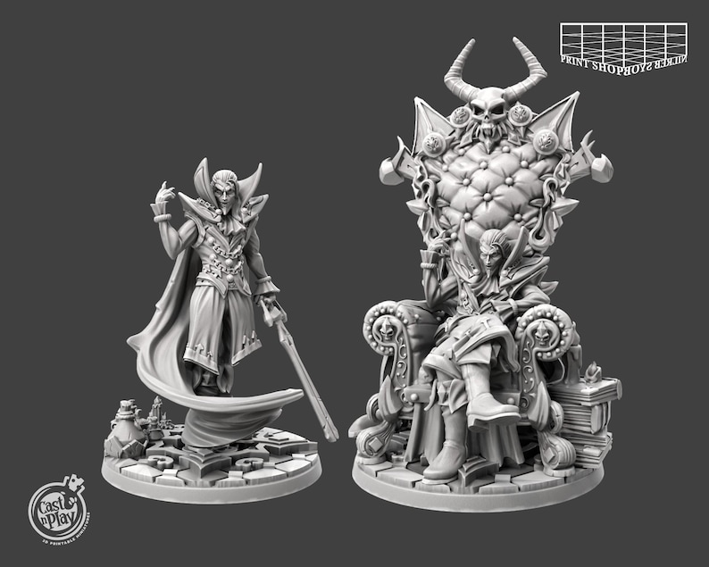 Count Dracula Miniature Set | Vampire Lord Figure Pack | for Horror ...