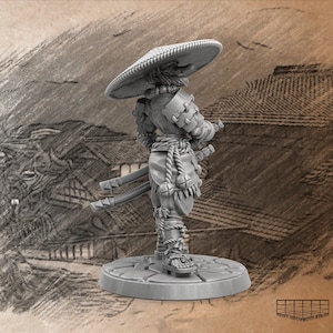 Samurai With Tengu Mask Miniature | Legendary Tengu Fighter Miniature ...