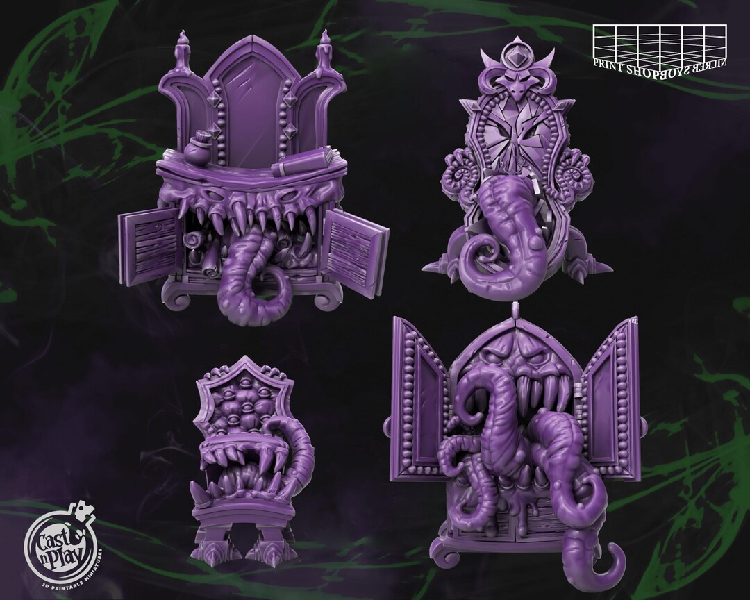 Castle Mimic Miniature | Living Furniture Figure Pack | Castle ...