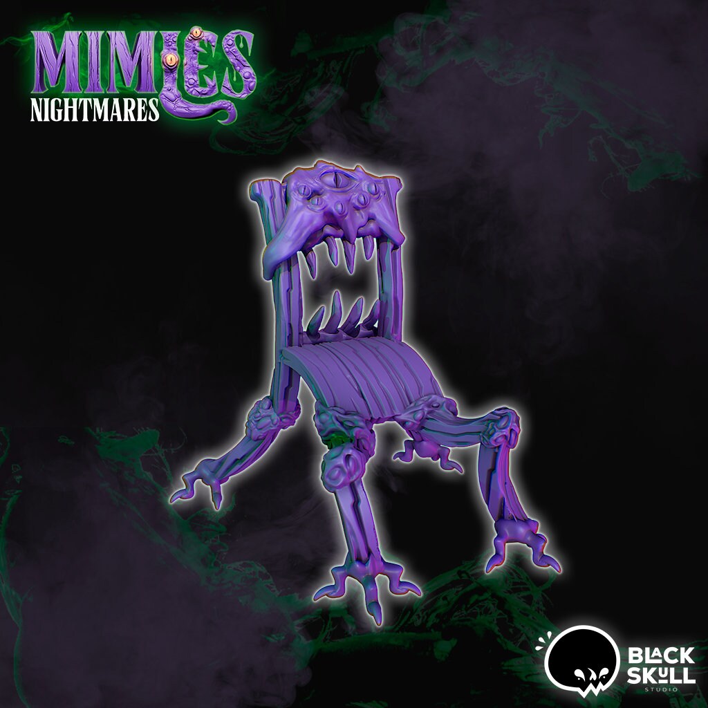 Mimic Chair Miniature | Mimic Chair Set Miniature | for D&D 5e ...