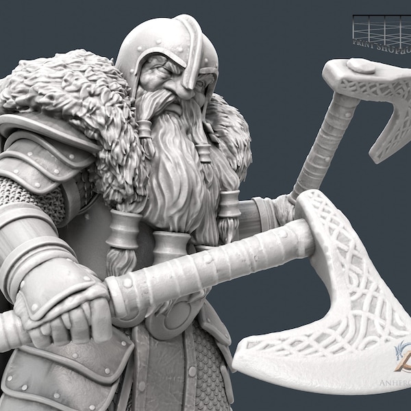 D&d Dwarven Battlerager Miniatures - Etsy