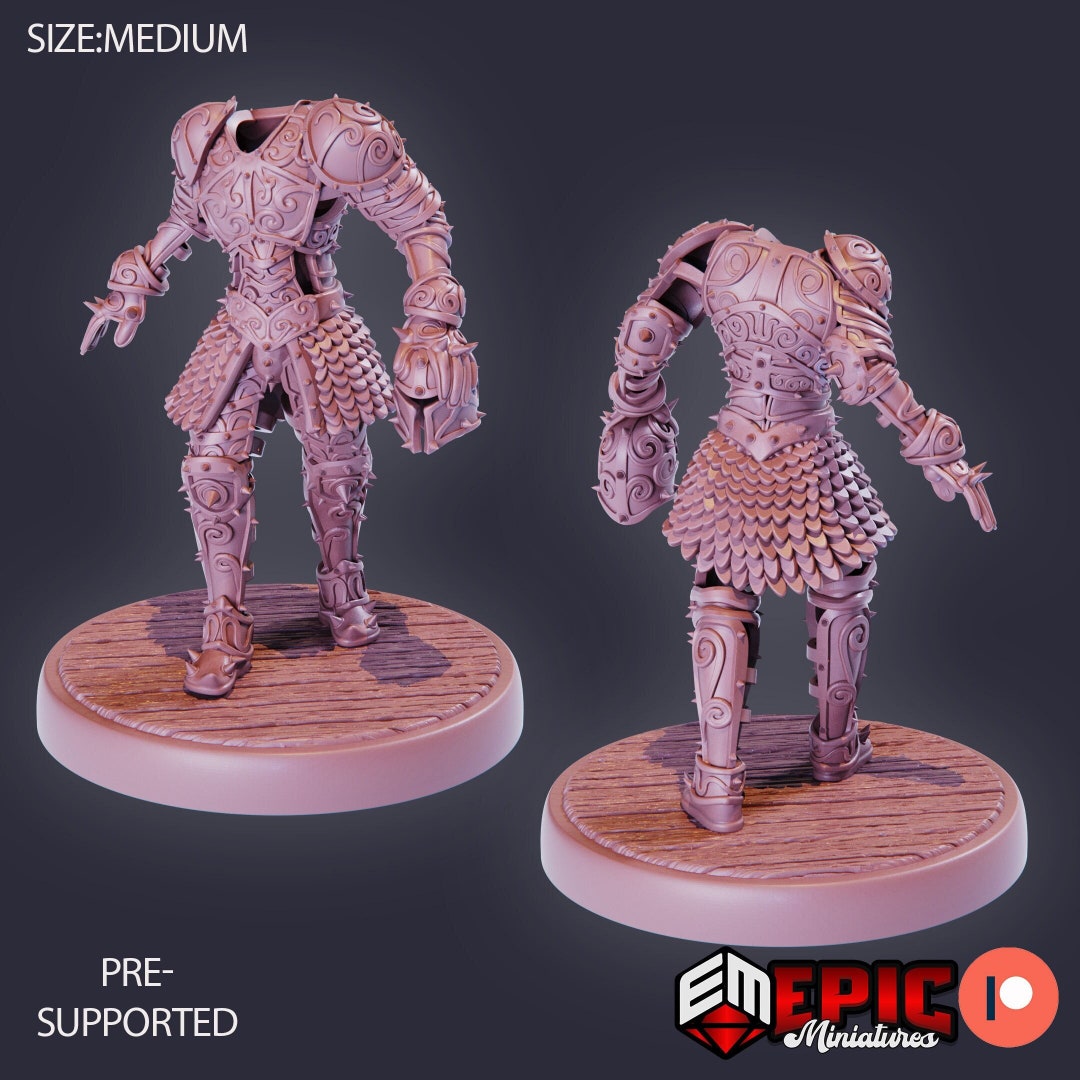 Animated Headless Armor Miniature Animated Armor Headless Miniature for ...