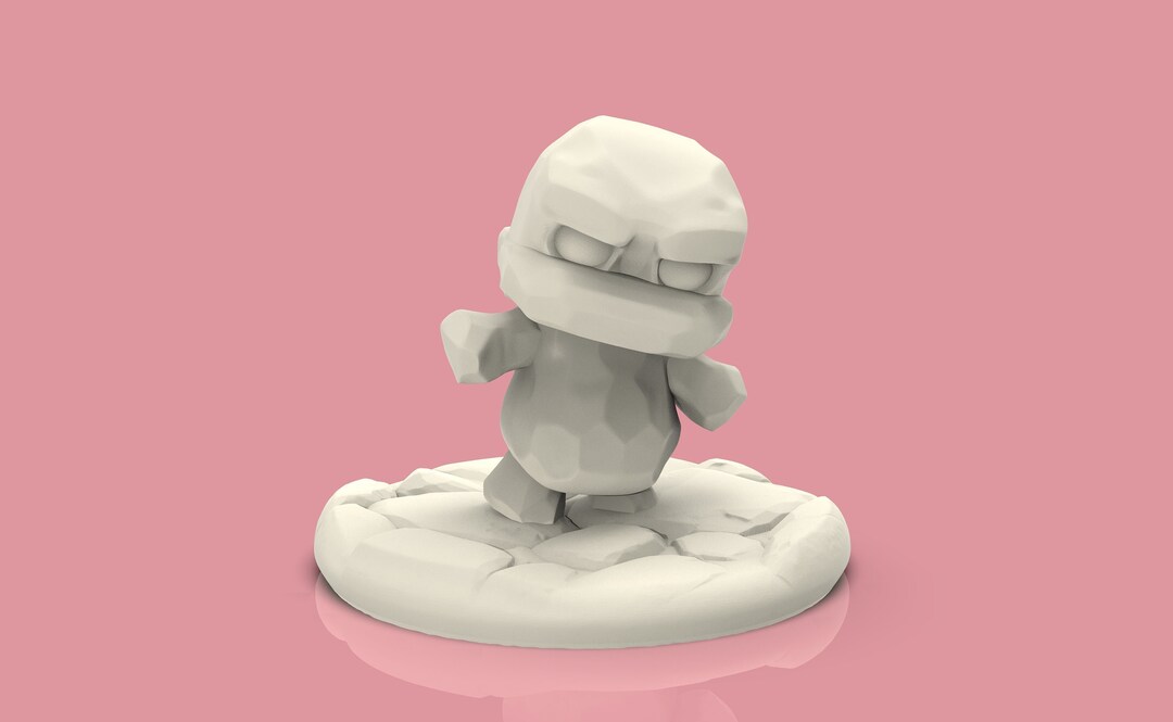 Baby Golem Miniature Earth Elemental Miniature Monsters Baby Beasts for D&D 5e, Pathfinder and ...