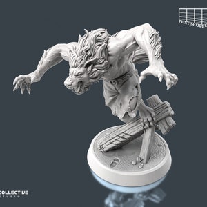 Werewolf Miniature Lycan Miniature Iconic Monsters for D&D 5e ...