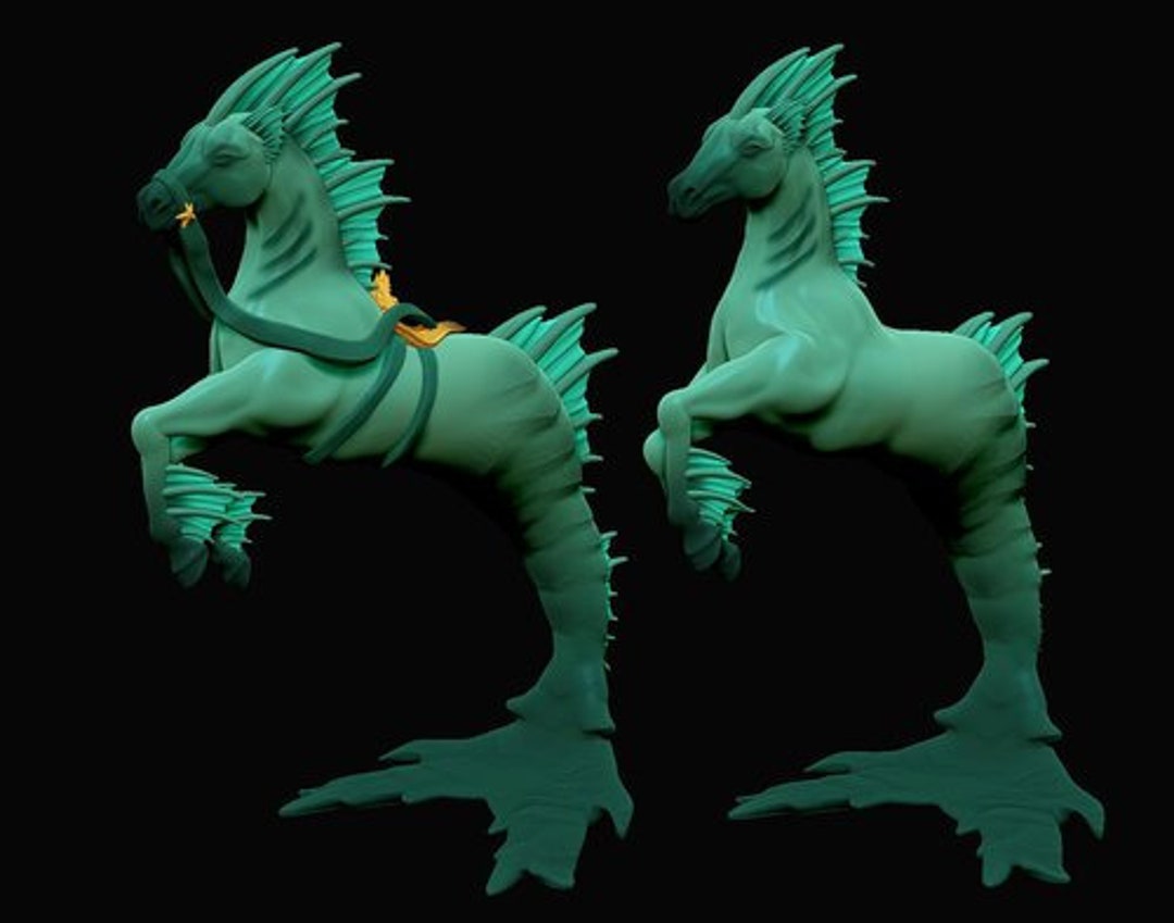 Seahorse Miniature Hippocampus Mount Miniature Tabletop Rpgs Like D&D ...