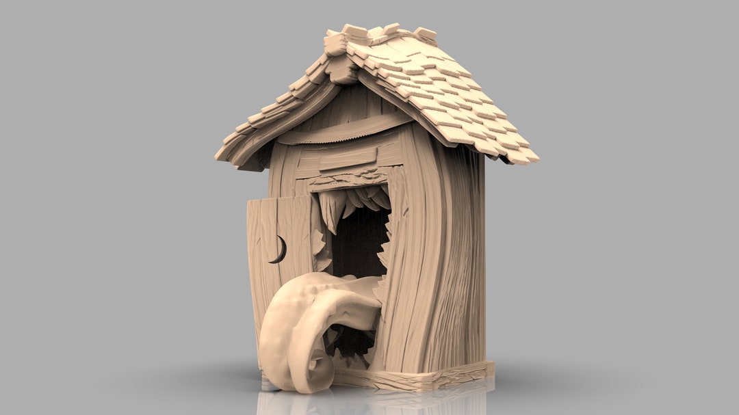 Mimic quiet Place Mimic Outhouse Tabletop Terrain Encounter Miniature ...