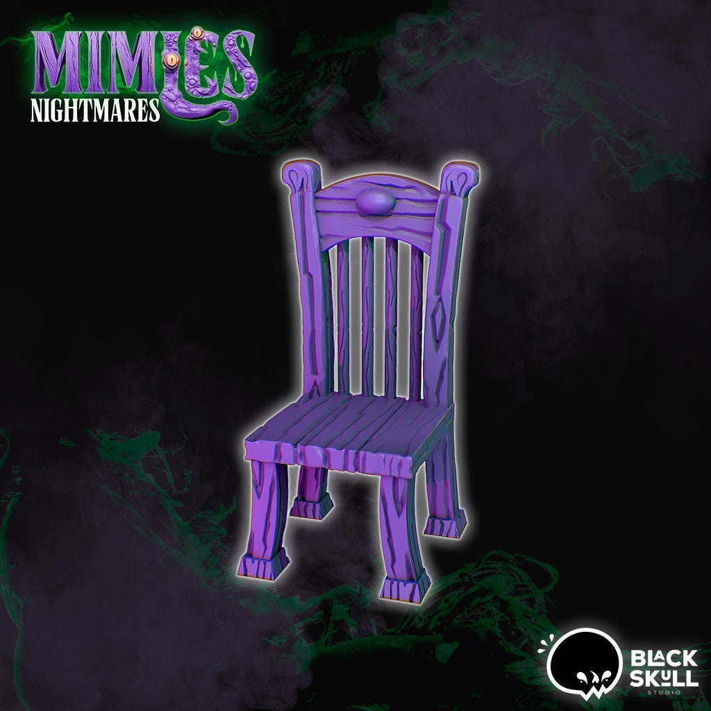 Mimic Chair Miniature Mimic Chair Set Miniature for D&D - Etsy