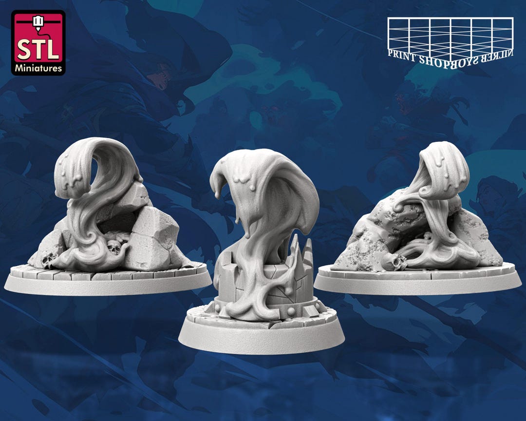 Pouring Blood Miniature Set | Blood Wave Figure Pack | Battlefield ...