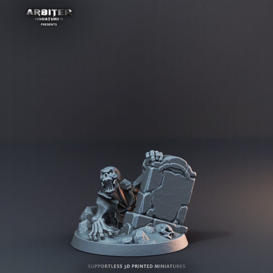 Grave Skeleton Miniature | Grave Skeleton Miniature | for D&D 5e ...