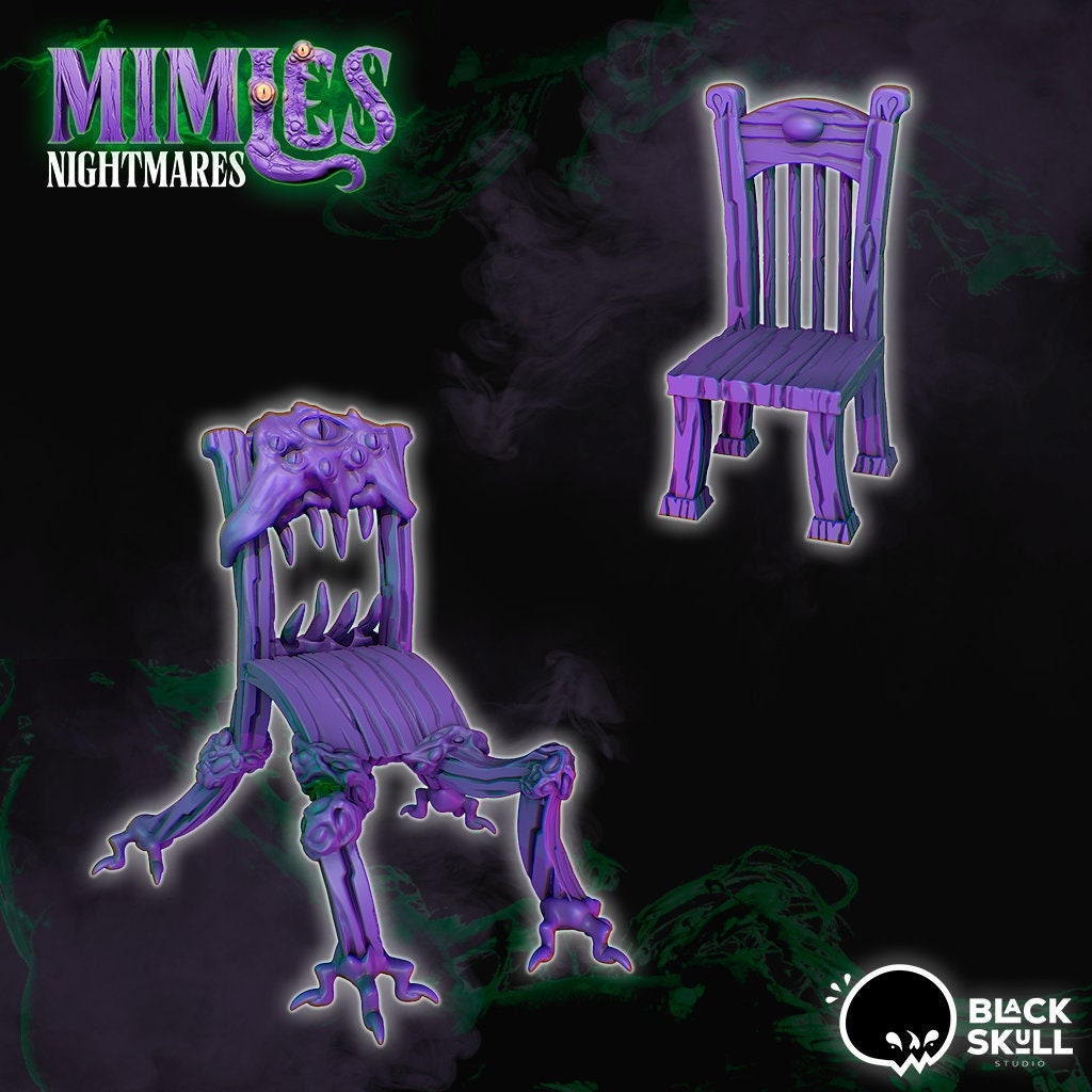 Mimic Chair Miniature | Mimic Chair Set Miniature | for D&D 5e ...