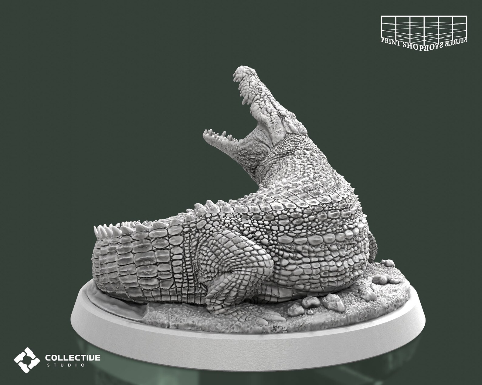 Alligator Miniature | Swamp Crocodile Figure | Monsters | Beasts ...