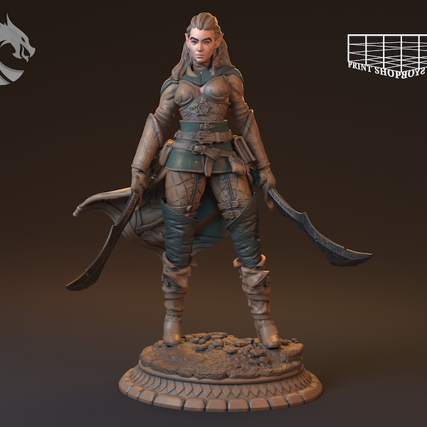 Dnd Wood Elf Ranger Miniature - Etsy