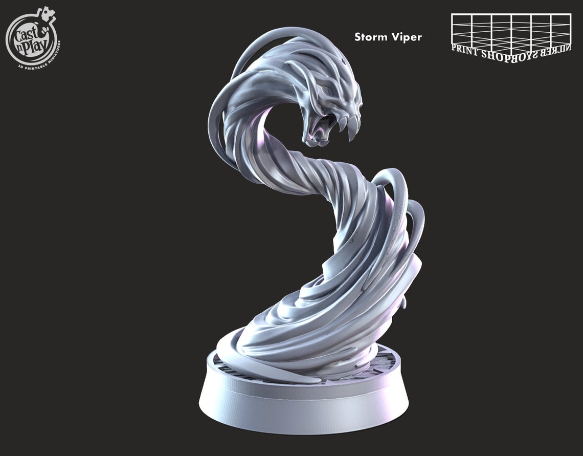 Wind Mage Miniature Set | Wind Sorceress Figure Pack | 2 Poses | Highly ...