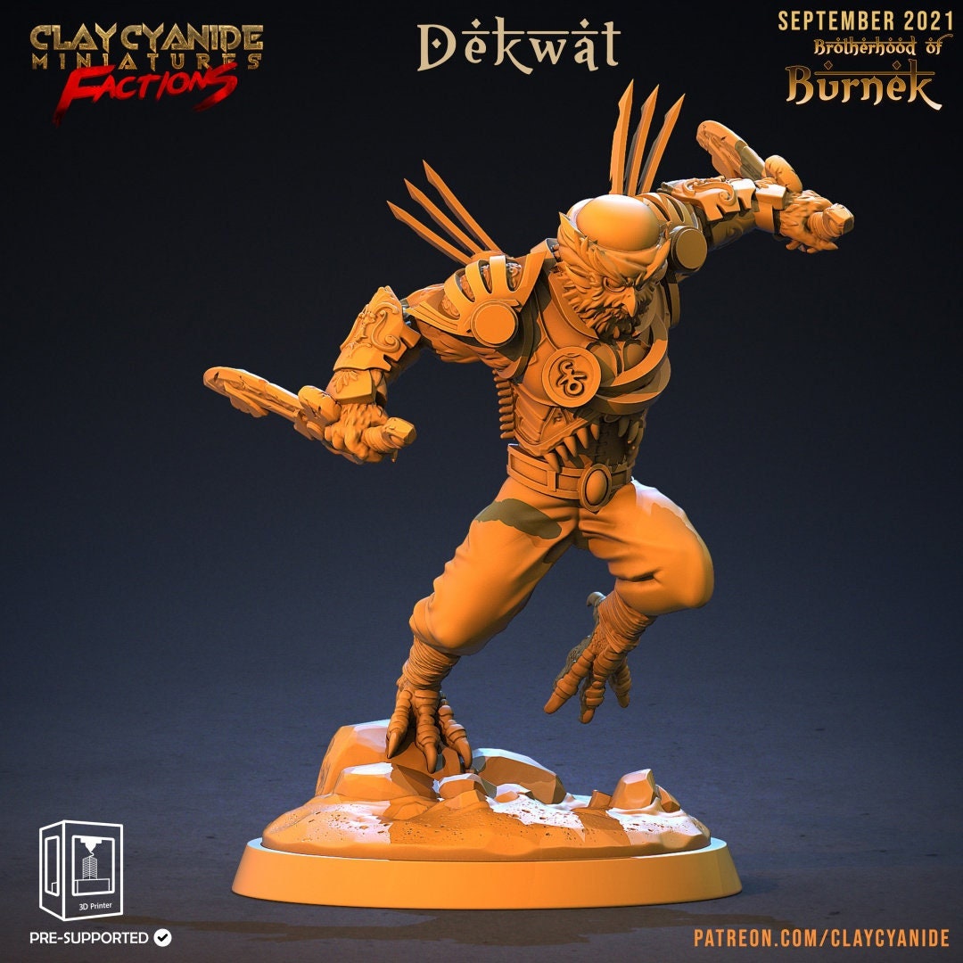 Owlfolk Fighter Miniature Owlin Fighter Miniature for D&D 5e ...