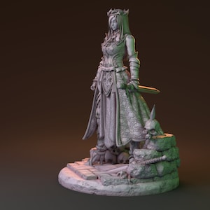 Nun Healer Miniature | Female Cleric Miniature | for D&D 5e, Pathfinder ...