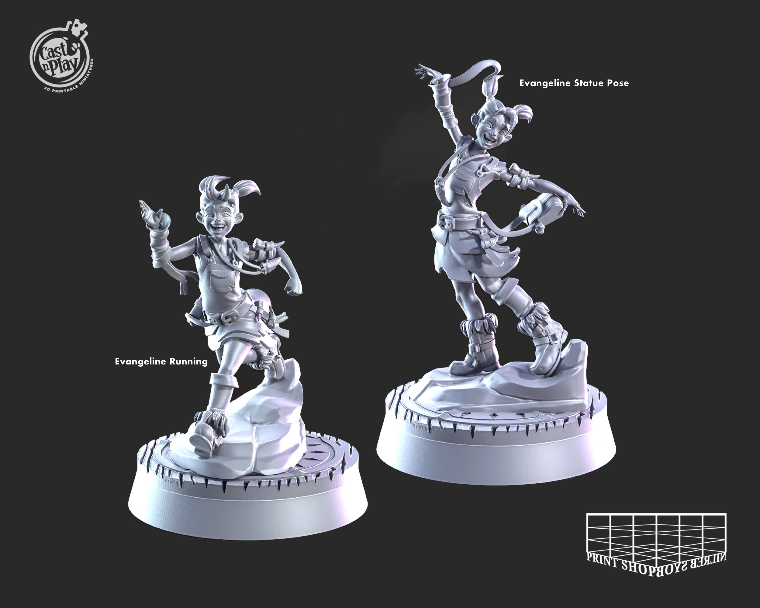Fantasy Winged Rabbit Miniature | Flying Arcane Hyrnin Figure ...
