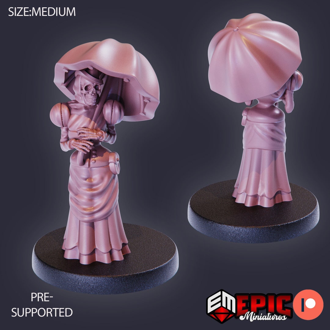 Skeleton Lady Miniature | Skeleton Lady Miniature | for D&D 5e ...