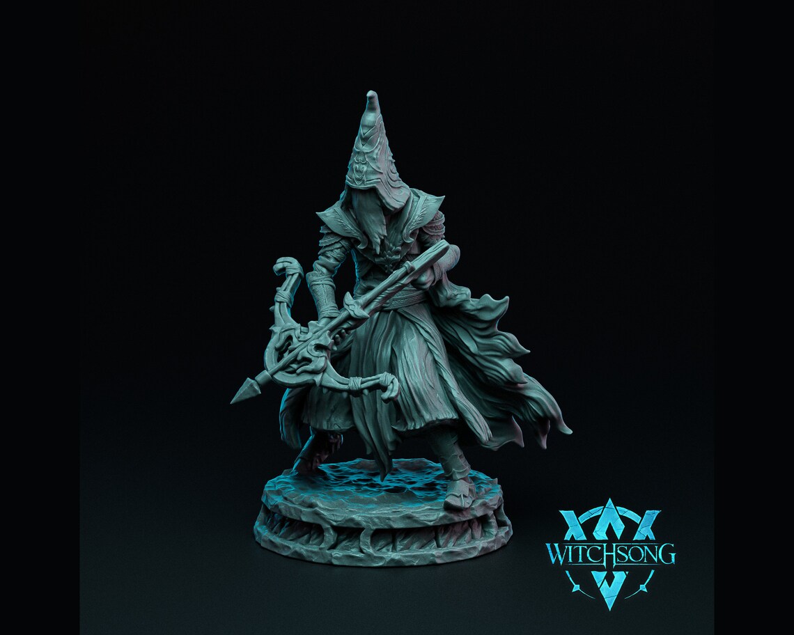 Faceless Fighter With Battle Ax Miniature | Faceless Ax Fighter Figure ...