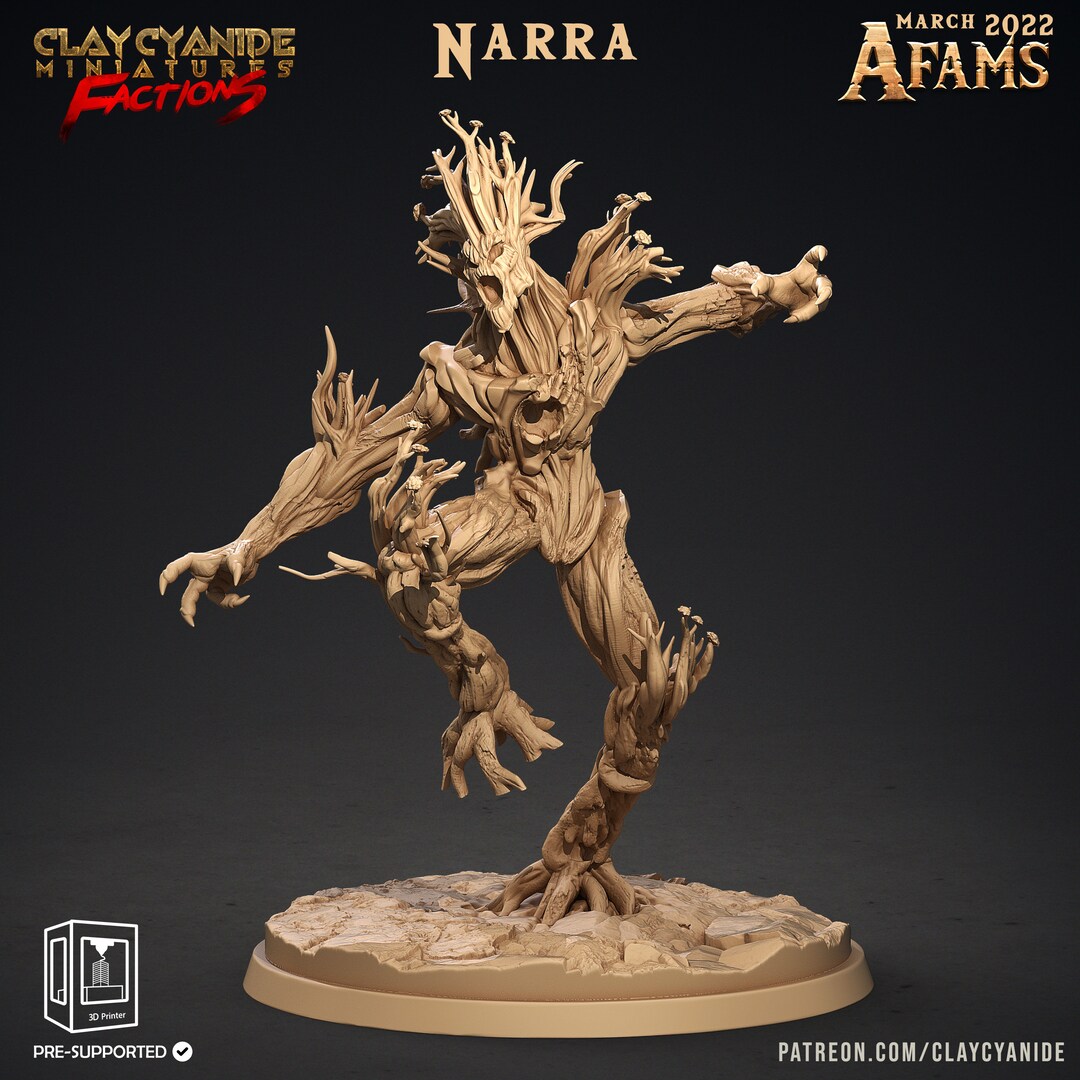 Angry Tree Shepherd Miniature | Treant Miniature | for D&D 5e ...
