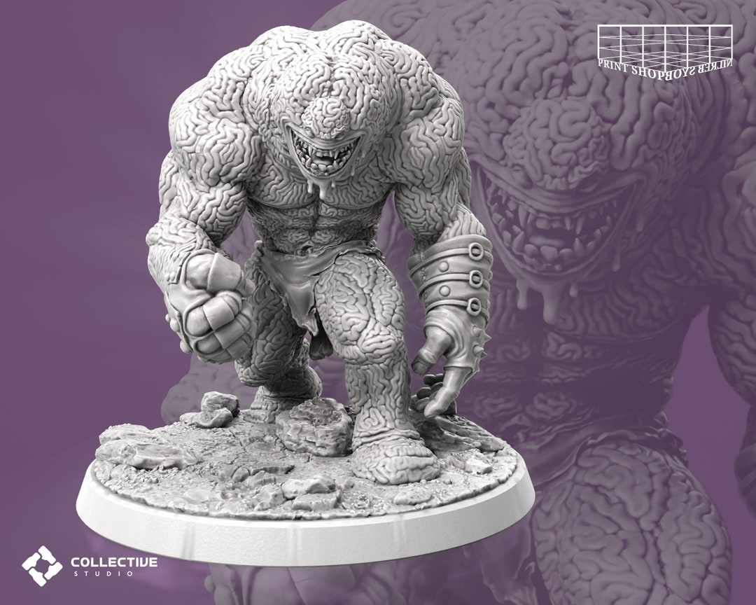 Servant of the Elder Brain Miniature | Brain Golem Figure | Monsters ...