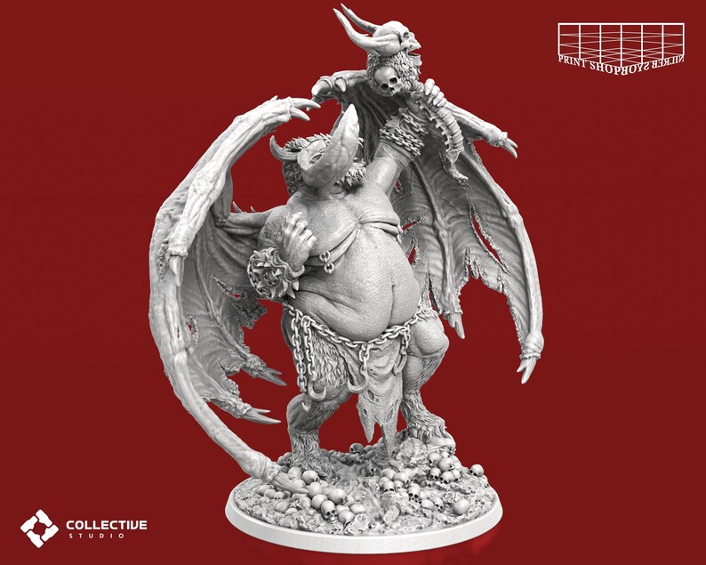 Demon Prince of Undeath Miniature | Orcus the Lord of Bones Figure ...