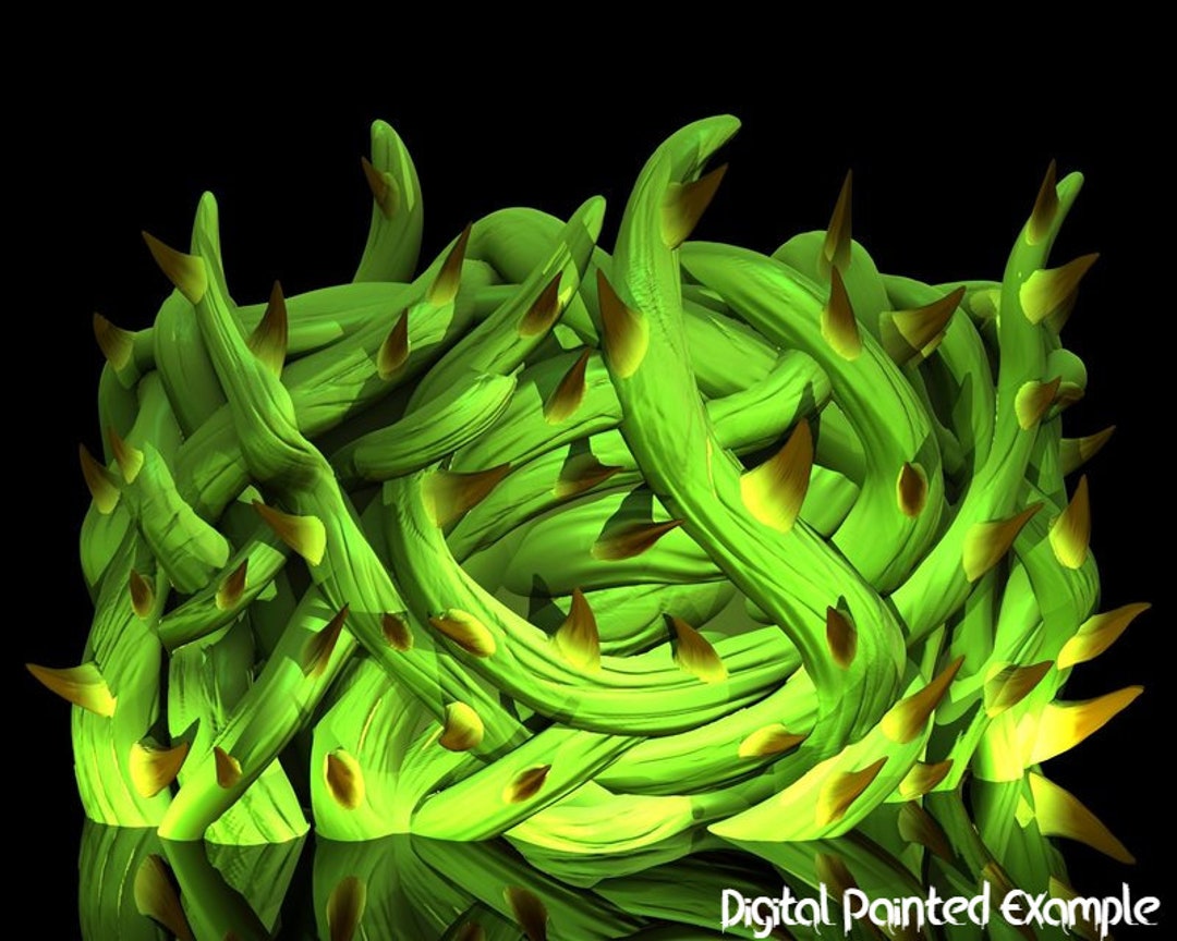 Wall of Thorns Miniature Wall of Thorns Miniature Spell Effects Terrain ...