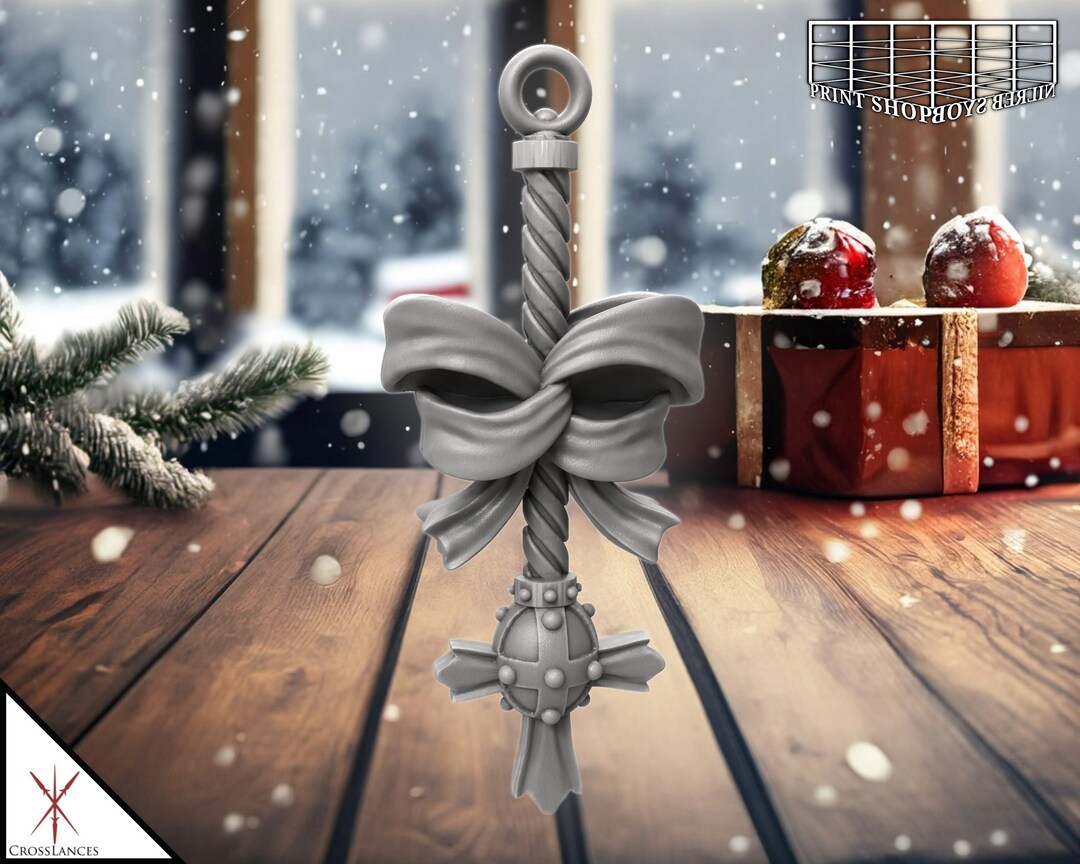 Cleric Weapon Tree Ornament Fantasy Weapons Present Pendant XMAS ...