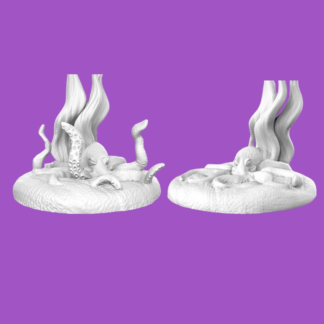 Octopus Miniature Octopus Miniature Beast for Tabletop Rpgs Like D&D or ...