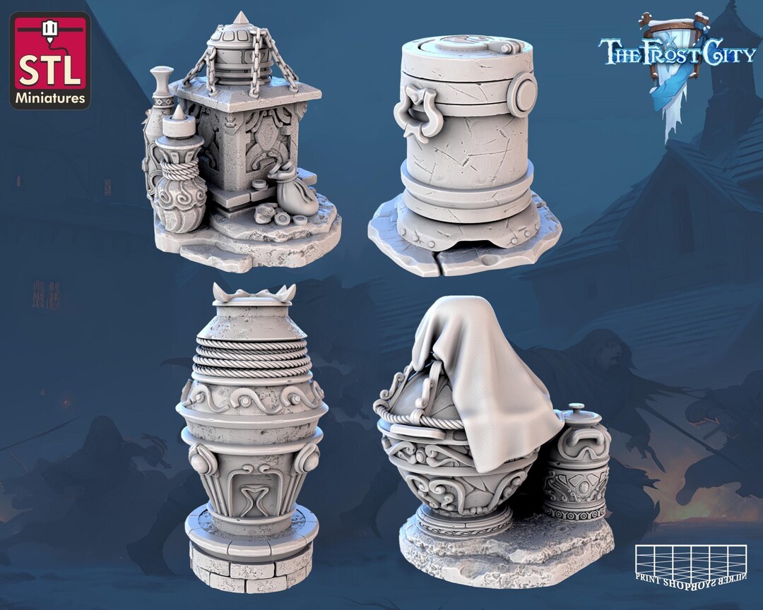 Mysterious Vessels Miniature Set | Treasure Tokens Vessel Figure Pack ...