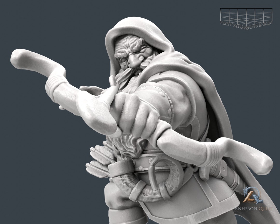 Dwarf Ranger Miniature | Dwarven Ranger Miniature | for D&D 5e ...