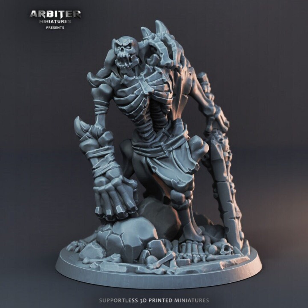 Skeleton Warrior Captain Miniature Skeleton Warrior Captain Miniature ...