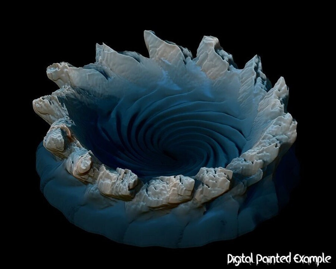 Water Whirlpool Miniature | Jacuzzi | Spell Effect | Terrain | for D&D ...