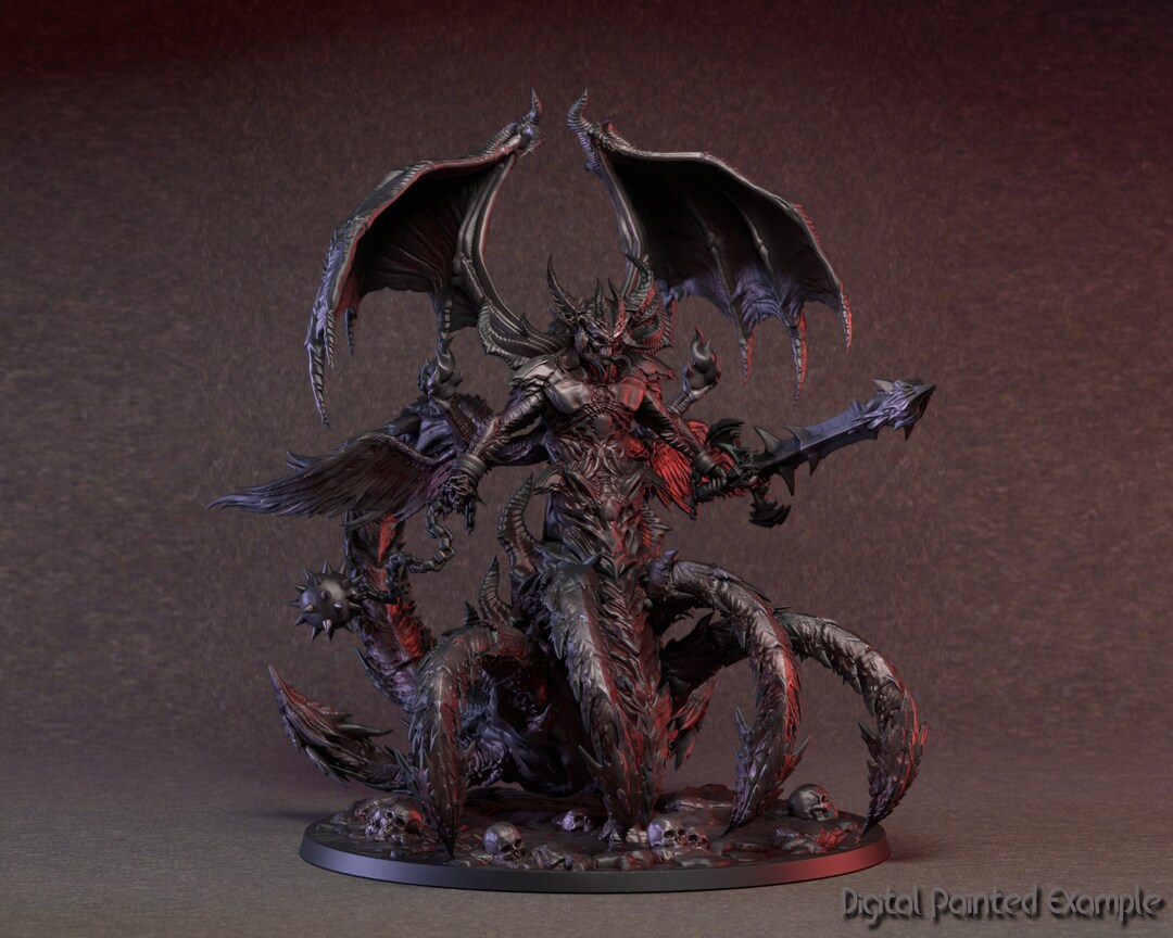 Devil of Wrath Miniature | Satan Miniature | Devils and Demons | for D ...