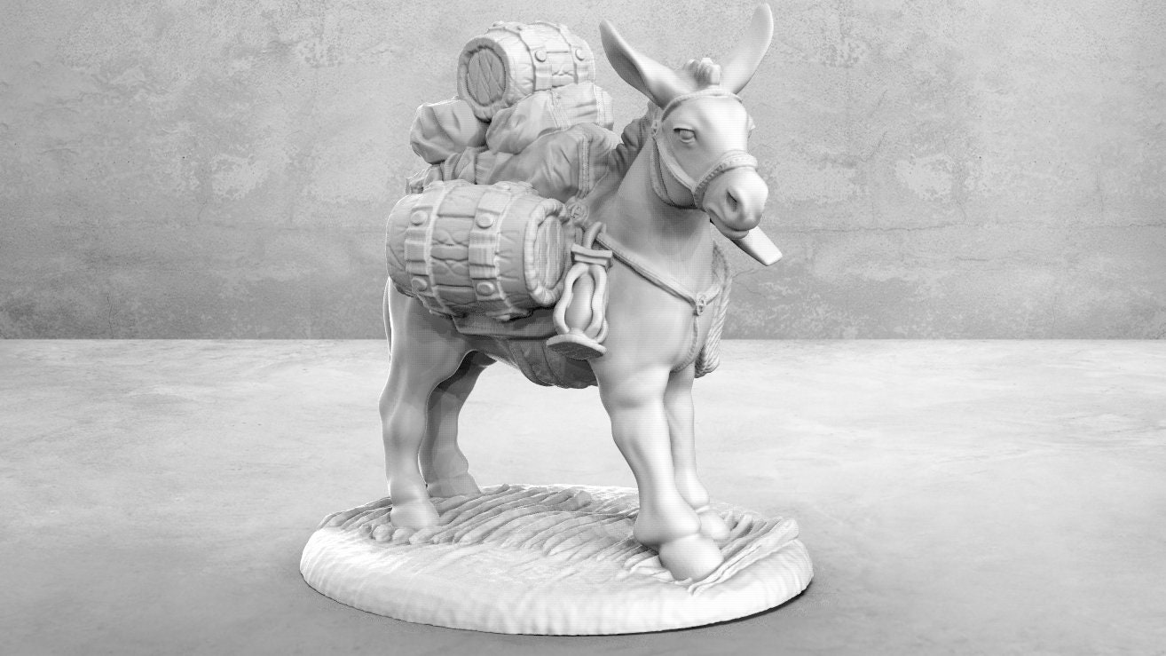 Pack Mule Miniature Pack Mule Miniatures Beast for - Etsy UK