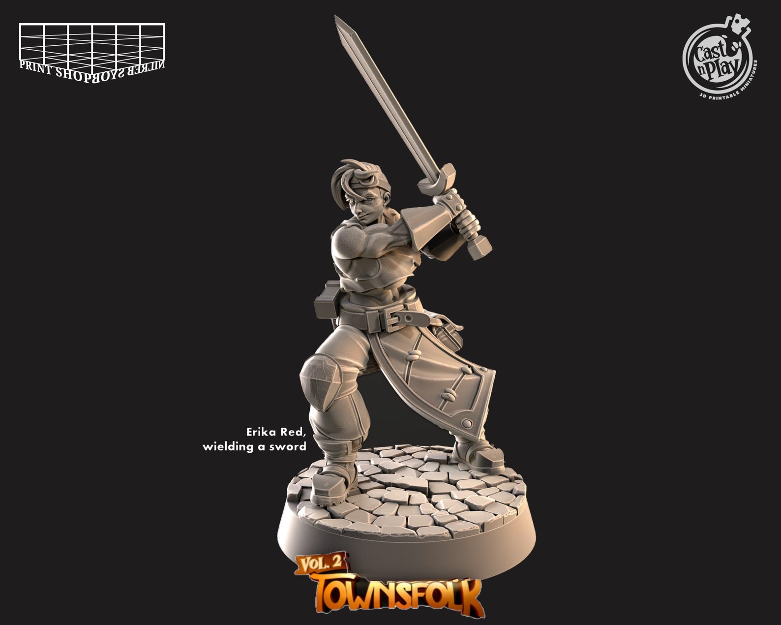 Master Blacksmith Carol With Hammer Miniature | Female Blacksmith ...