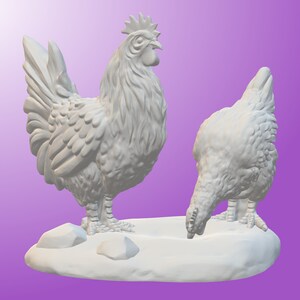 Chicken Miniature Set | Chicken Farm Miniature Pack | for D&D 5e ...